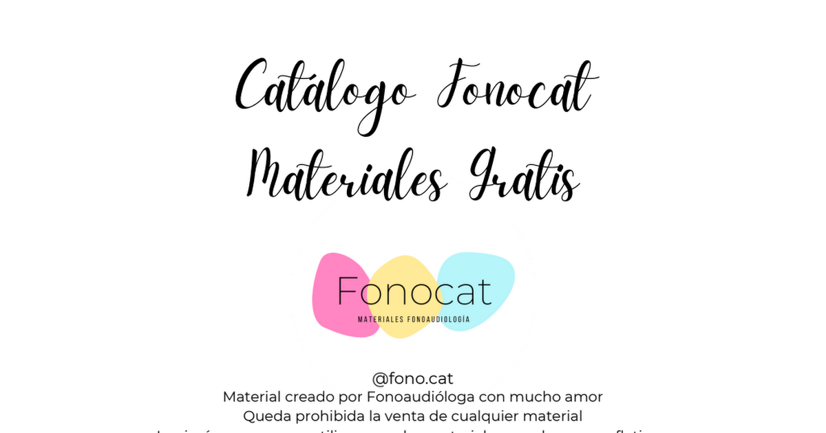 Fonocat Materiales | Linktree
